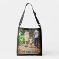 Custom picture and text crossbody bag | Zazzle