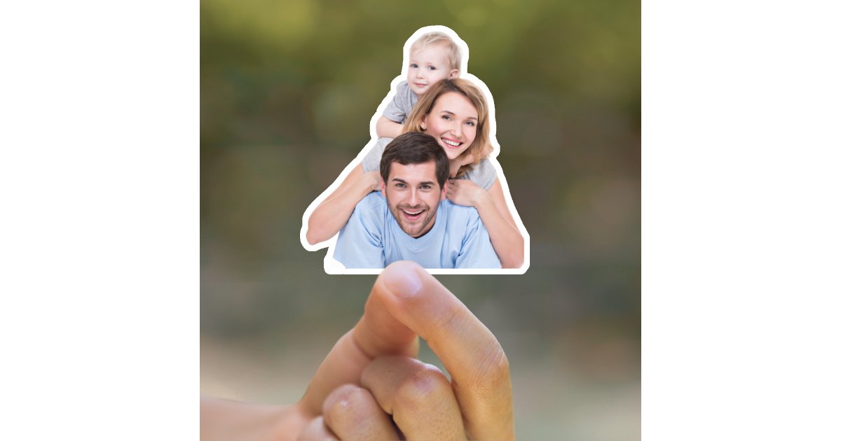 Custom Picture Sticker Personalized Photo Sticker | Zazzle