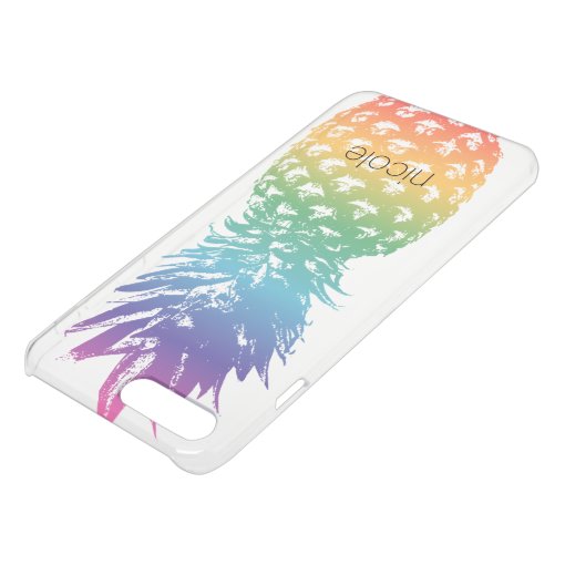 Custom pineapple transparent clear see through uncommon iPhone case ...