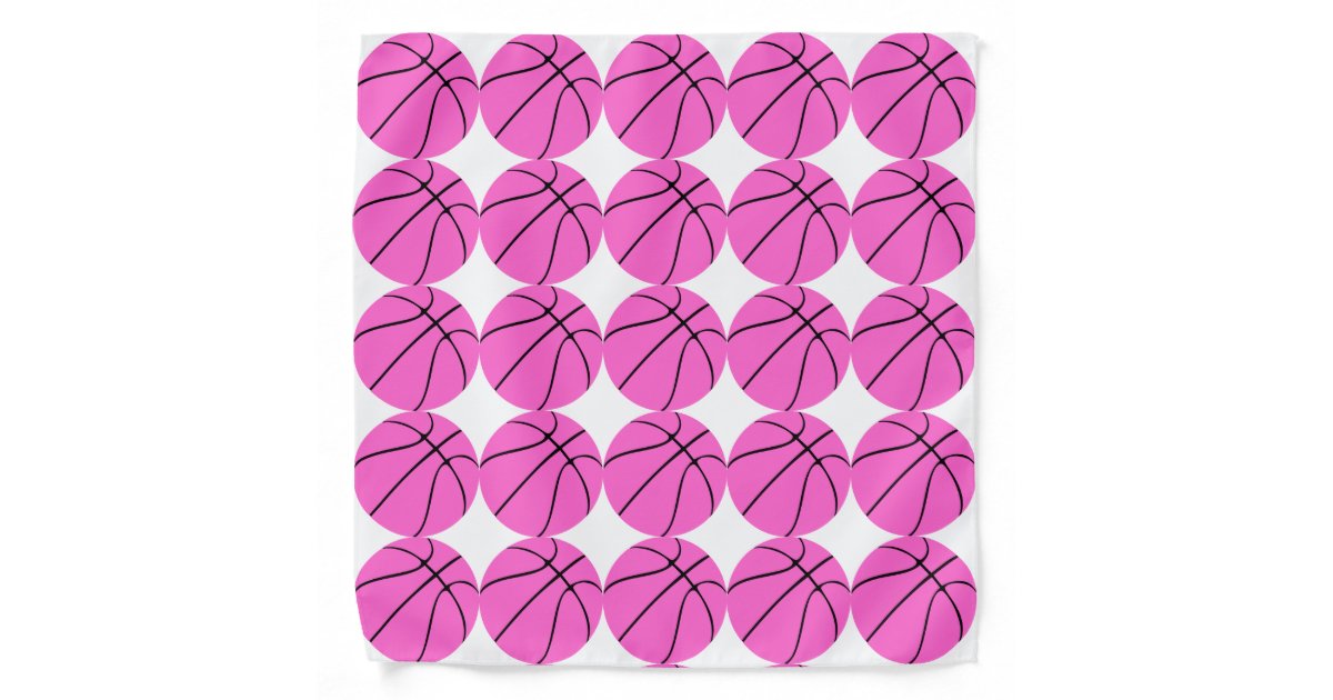 Custom Pink Basketball Bandana | Zazzle