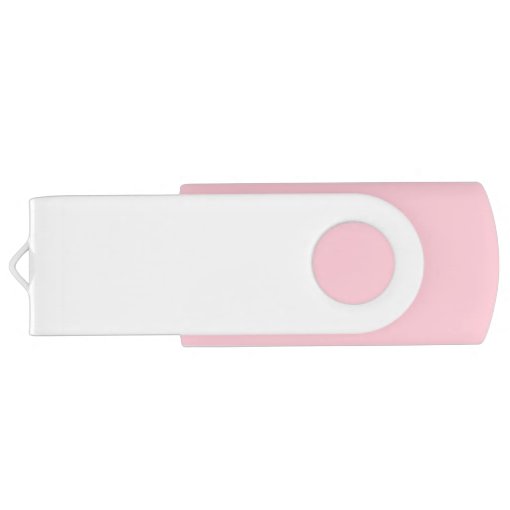 Custom pink fish logo swivel USB flash drive | Zazzle