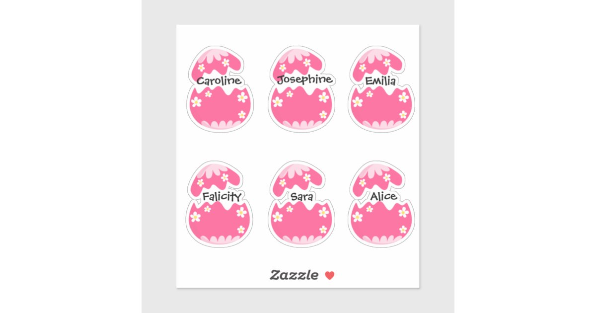 Custom Pinky Egg Stickers | Zazzle