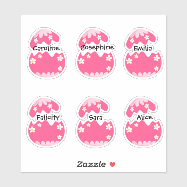 Custom Pinky Egg Stickers | Zazzle