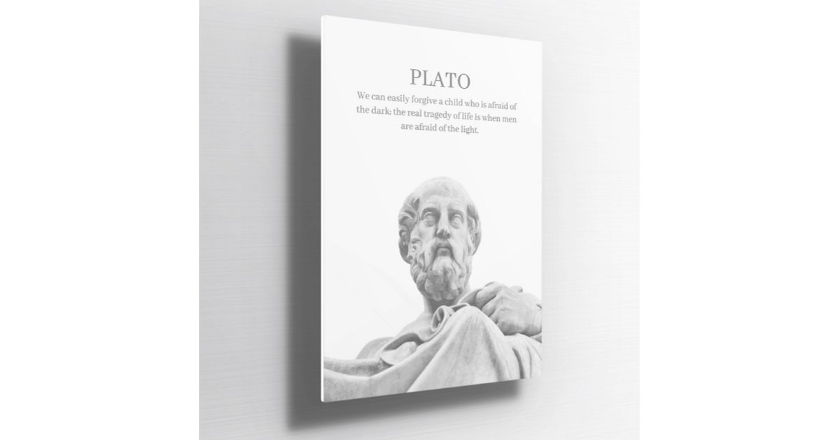 Custom Plato inspirational quote Poster | Zazzle