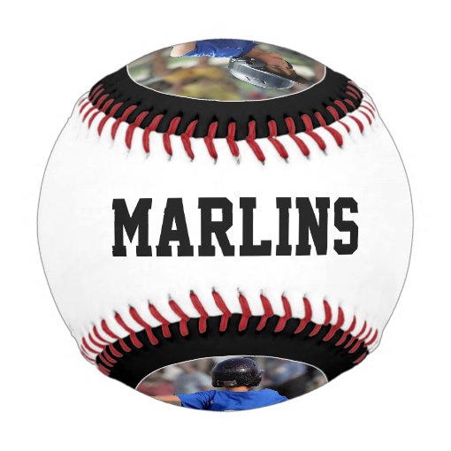 Custom Player Photo Team Name Number Personalized Baseball | Zazzle