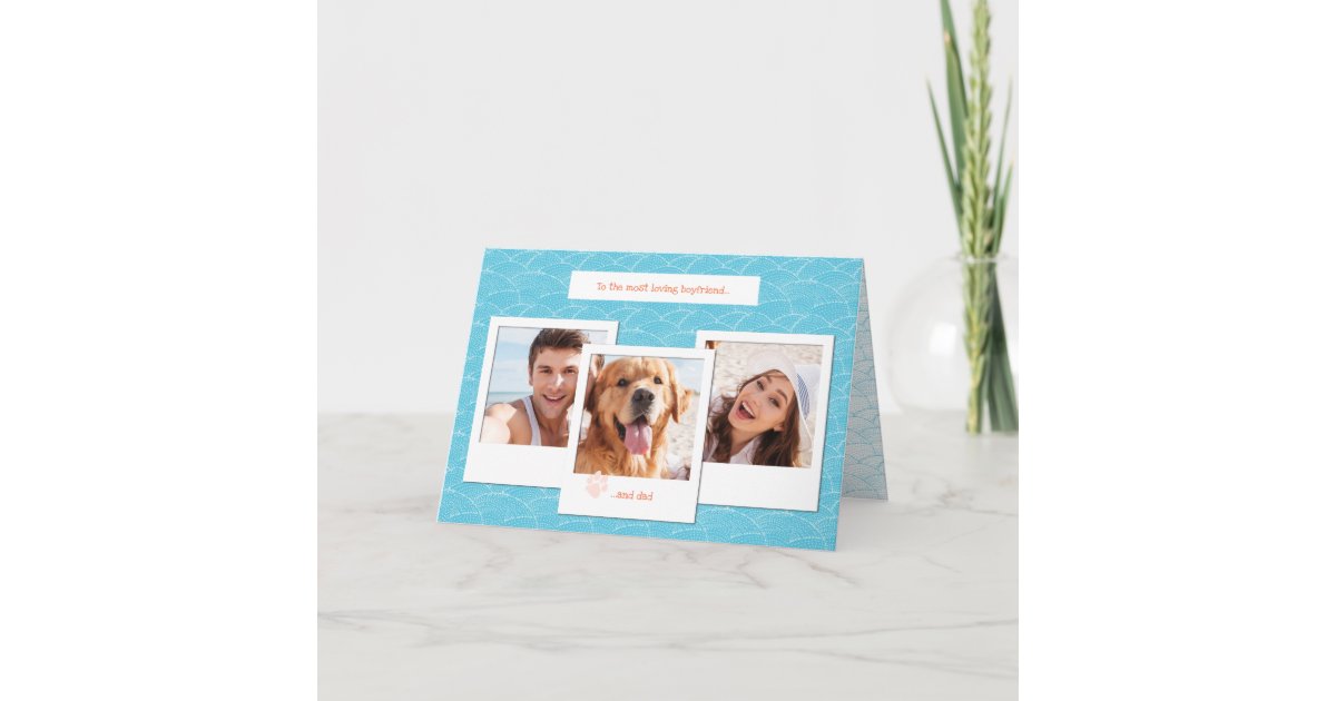 Custom Polaroid Photo Collage Folded Card | Zazzle