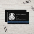 Custom Police Department Law Enforcement QR Code Business Card | Zazzle