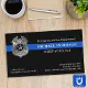 Custom Police Department Thin Blue Line Flag Logo Business Card Magnet ...