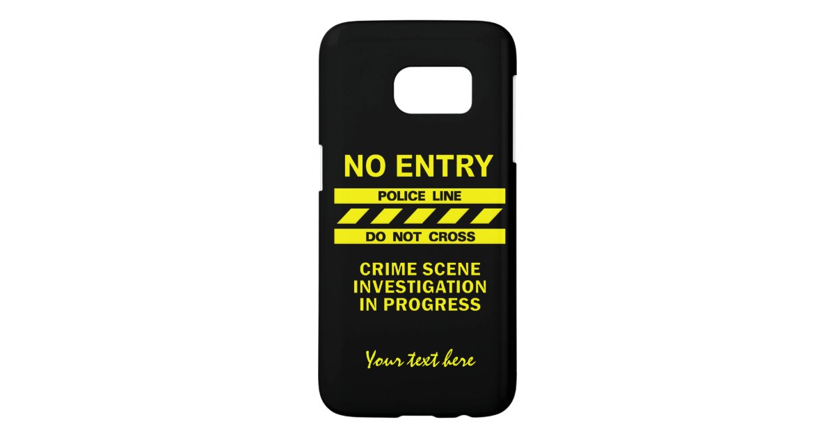 Custom Police Line custom phone cases | Zazzle
