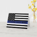 Custom Police Officer Thin Blue Line Police Dept. Card | Zazzle