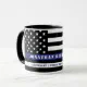 Custom Police Officer Thin Blue Line Police Dept Mug | Zazzle
