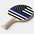 Custom Police Officer Thin Blue Line Police Dept. Ping Pong Paddle | Zazzle