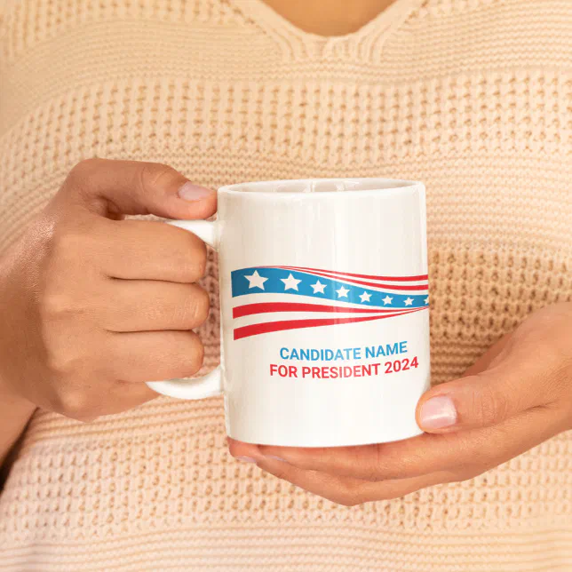 Custom Political Campaign American Flag Election Coffee Mug | Zazzle