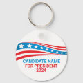 Custom Political Campaign American Flag Election Keychain | Zazzle