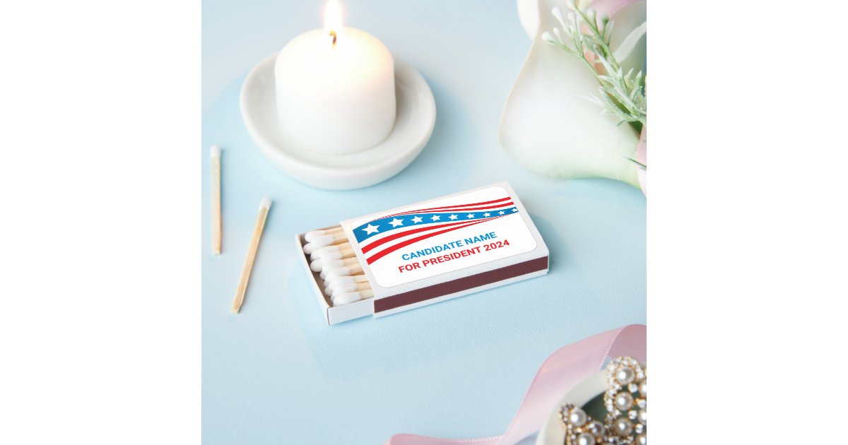 Custom Political Campaign American Flag Election Matchboxes | Zazzle