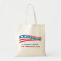 Custom Political Campaign American Flag Template Tote Bag | Zazzle
