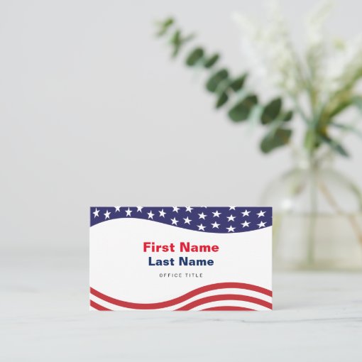 Custom Political Campaign Business Card | Zazzle