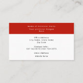 Custom Political Campaign Business Card | Zazzle