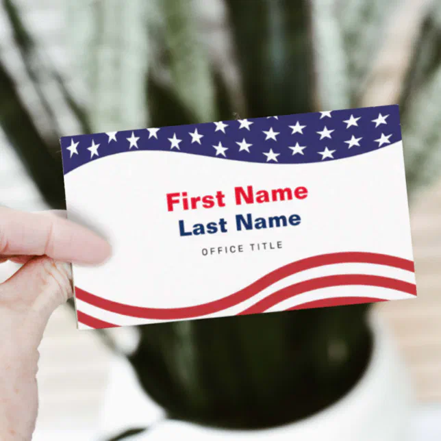 Custom Political Campaign Business Card | Zazzle