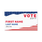 Custom Political Campaign Election Business Card | Zazzle