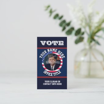 Custom Political Campaign Template Business Card | Zazzle