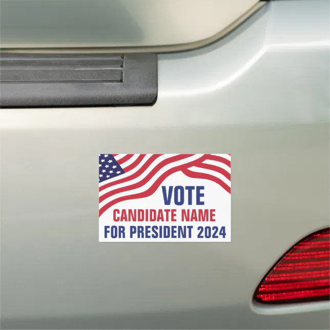 Custom Political Candidate 2024 Election Yard Car Magnet | Zazzle