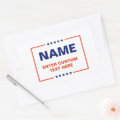 Custom Political Logo (Trump Design) Rectangular Sticker | Zazzle