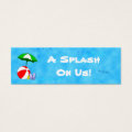 Custom Pool Party Event Drink Ticket | Zazzle