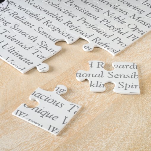 Custom Positive Words Affirmation Jigsaw Puzzle | Zazzle