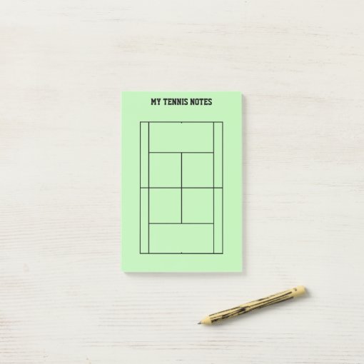 Custom Post-it® notes for tennis player and coach | Zazzle