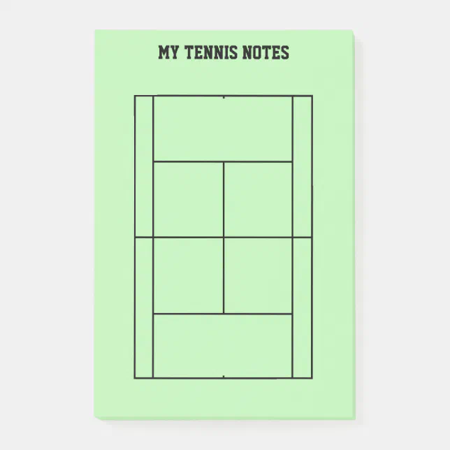 Custom Post-it® notes for tennis player and coach | Zazzle