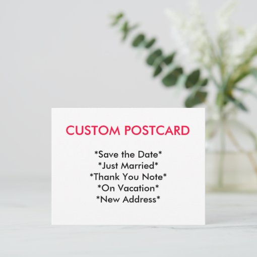 Custom Postcard | Zazzle