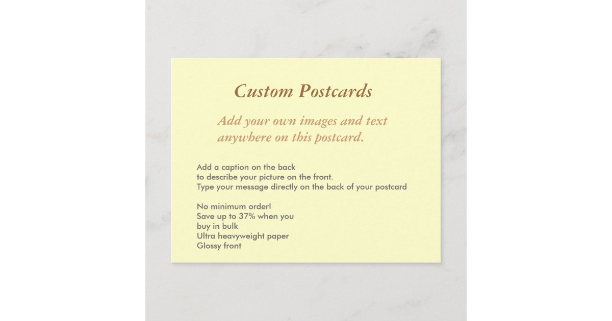 Custom Postcards | Zazzle