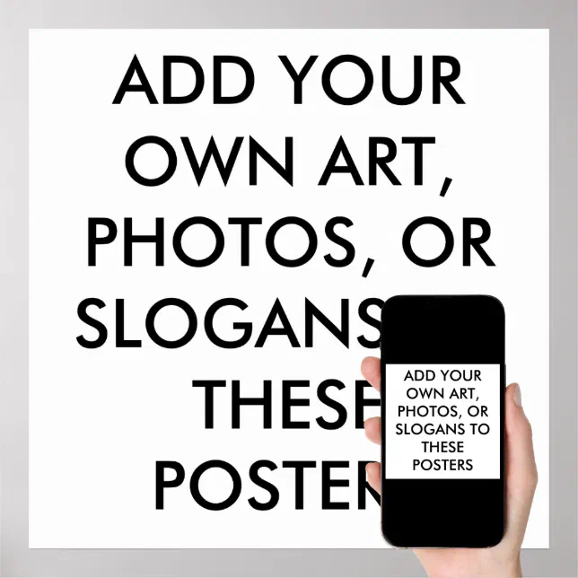 CUSTOM POSTERS - MAKE YOUR OWN POSTERS - CREATE | Zazzle