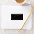 Custom Pre-addressed Black & White Mailing Labels | Zazzle