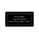 Custom Pre-addressed Black & White Mailing Labels | Zazzle