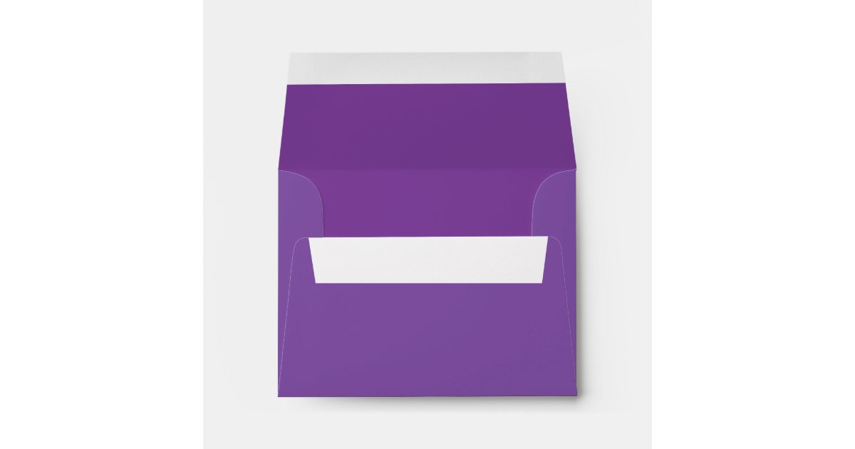 Custom Pre-Addressed Lavender Purple Envelopes | Zazzle