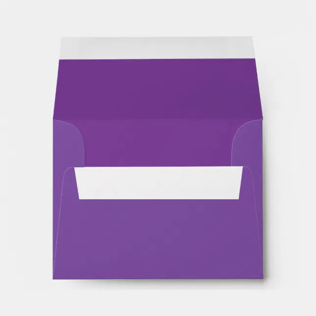 Custom Pre-Addressed Lavender Purple Envelopes | Zazzle