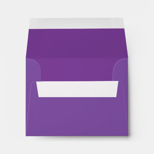 Custom Pre-Addressed Lavender Purple Envelopes | Zazzle.com