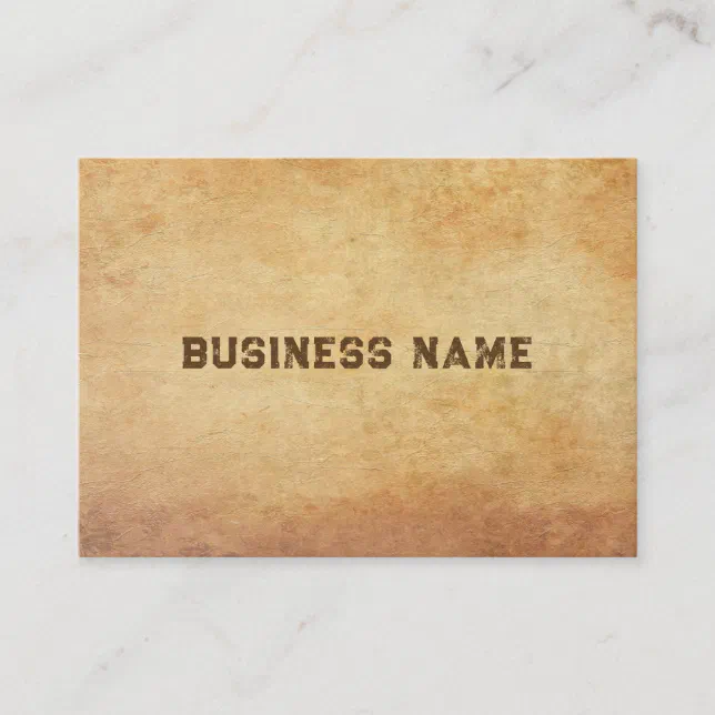 Custom Premium Thick Luxe Nostalgic Old Paper Look Business Card | Zazzle