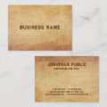 Custom Premium Thick Luxe Nostalgic Old Paper Look Business Card | Zazzle