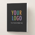 Custom Presentation Folder Logo Business Card Slot | Zazzle