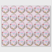 Custom Princess Fairy Daughters Birthday Fairycore Wrapping Paper | Zazzle