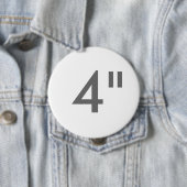 Custom Print 4" Huge Round Button Blank Template | Zazzle
