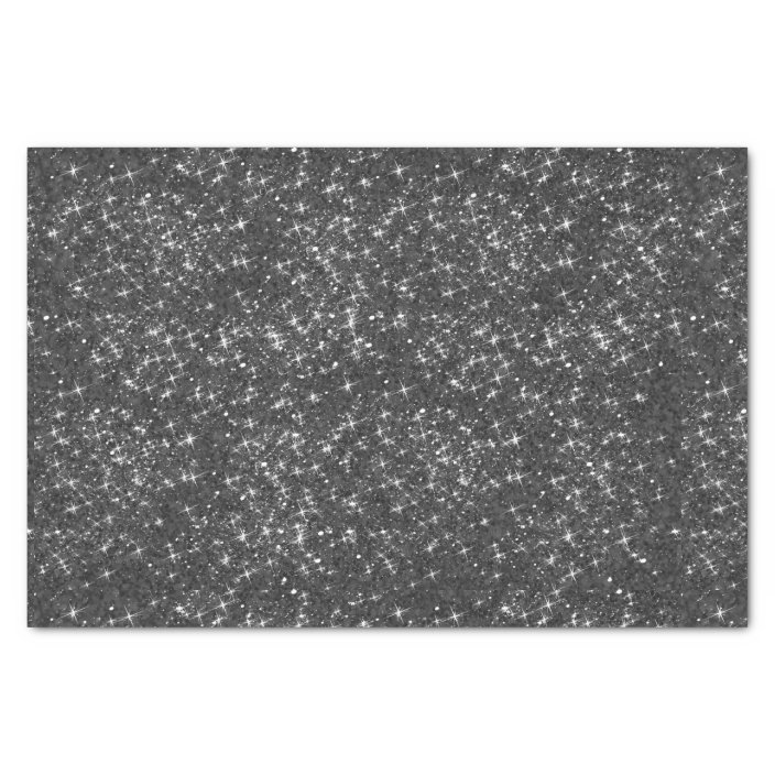 Custom Print Black Glitter Effect Tissue Paper | Zazzle.com