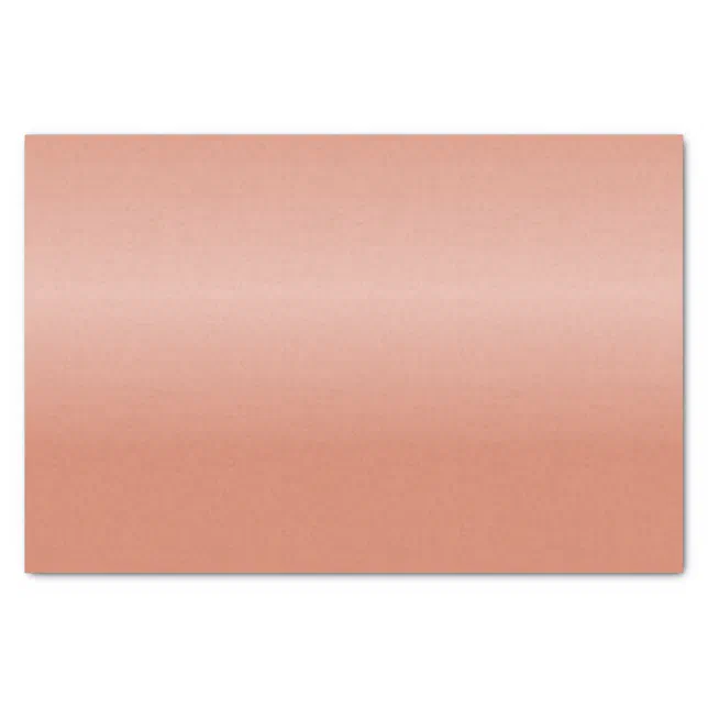 Custom Print Effect Rose Gold Tissue Paper | Zazzle