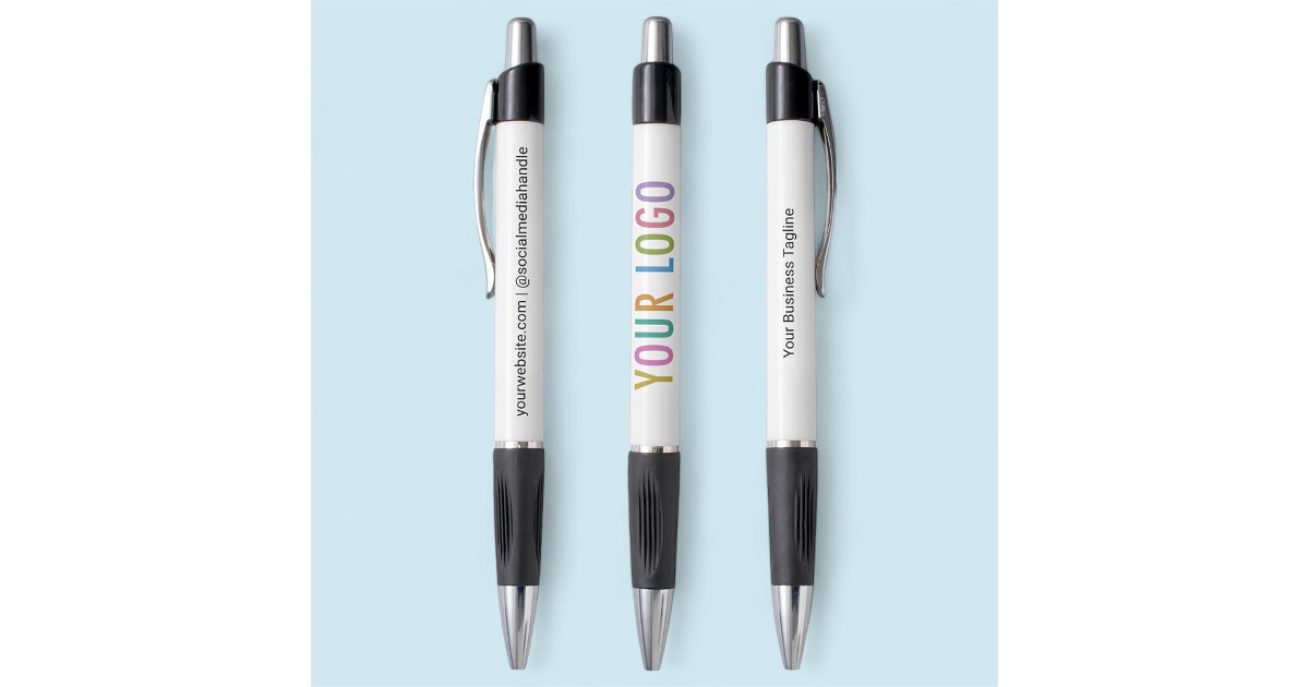 Custom Print Pens with Company Logo Small Quantity | Zazzle