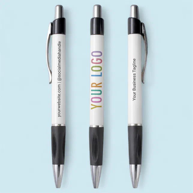Custom Print Pens with Company Logo Small Quantity | Zazzle