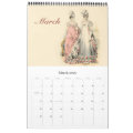 Custom Printed Calendar Historical French Fashion | Zazzle