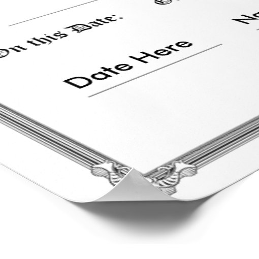 Custom Printed Diploma Poster | Zazzle